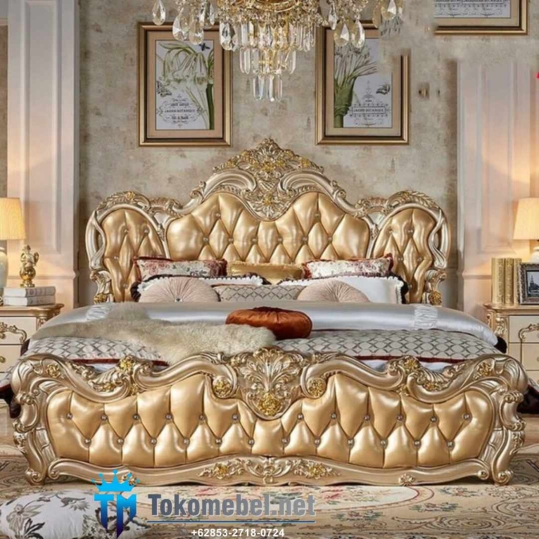 Ranjang Tempat Tidur Jati Gold Terbaru - Toko Mebel Jepara